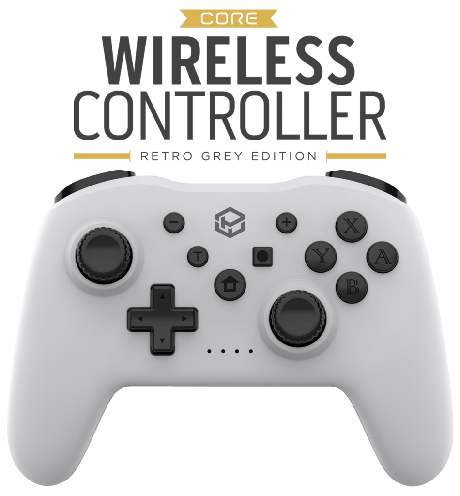 Switch Wireless Controller Retro Grey - Powerwave Gaming Accessories